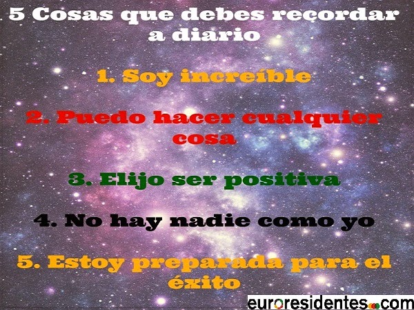 5 Cosas que debes recordar a diario - Motivación