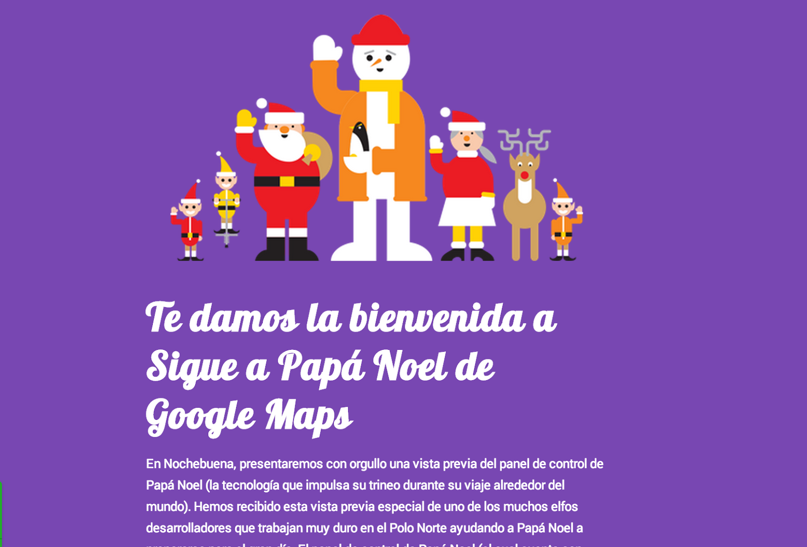 Sigue a Papá Noel con Google - Ocio y tiempo libre